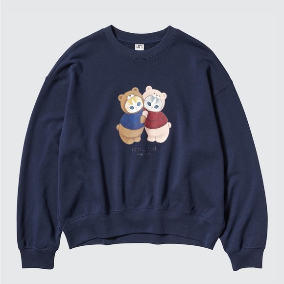 Uniqlo | Sweaters | Uniqlo Mofusand Sweater In Navy Blue | Poshmark